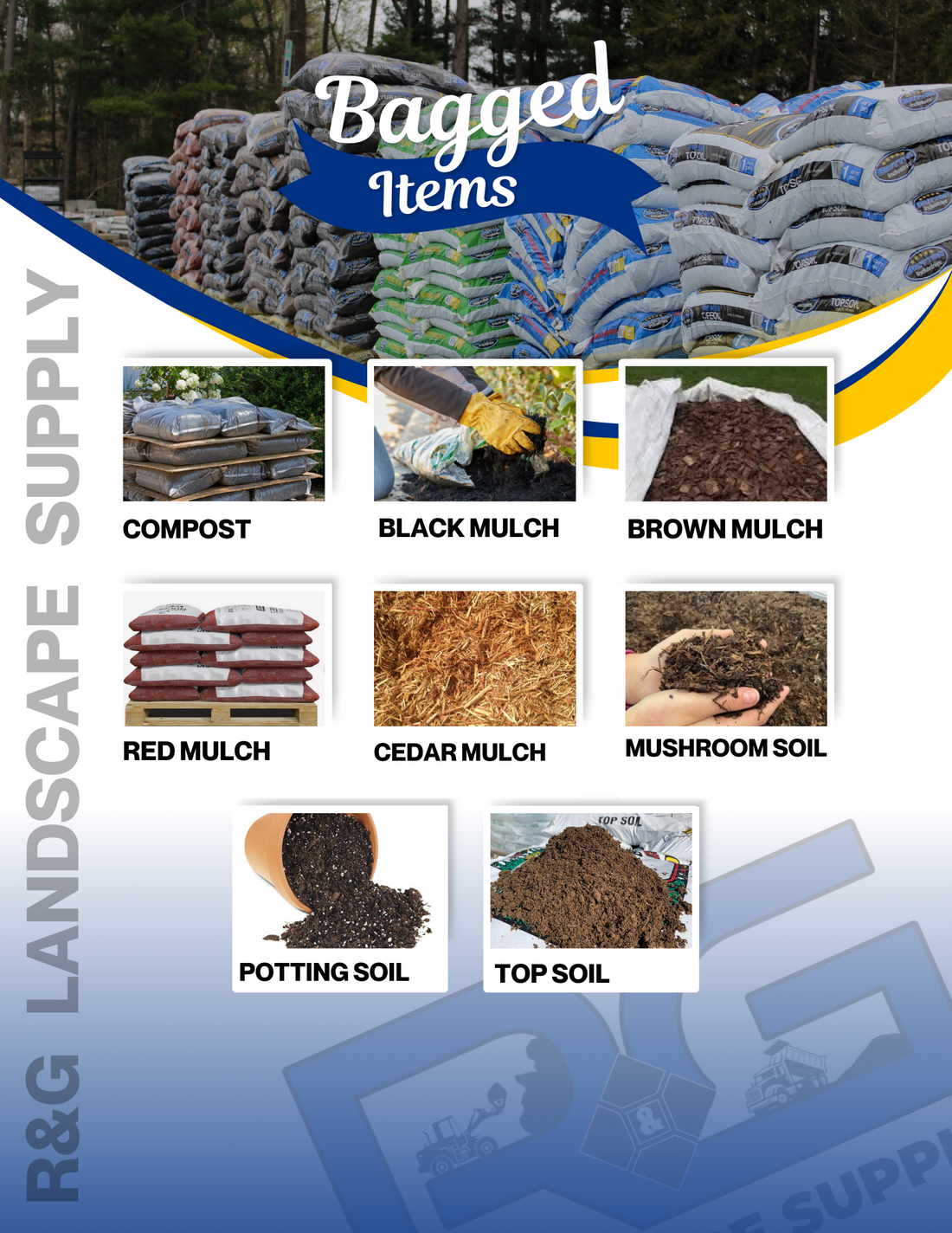 Bagged Landscaping Materials | R&G Landscape Supply